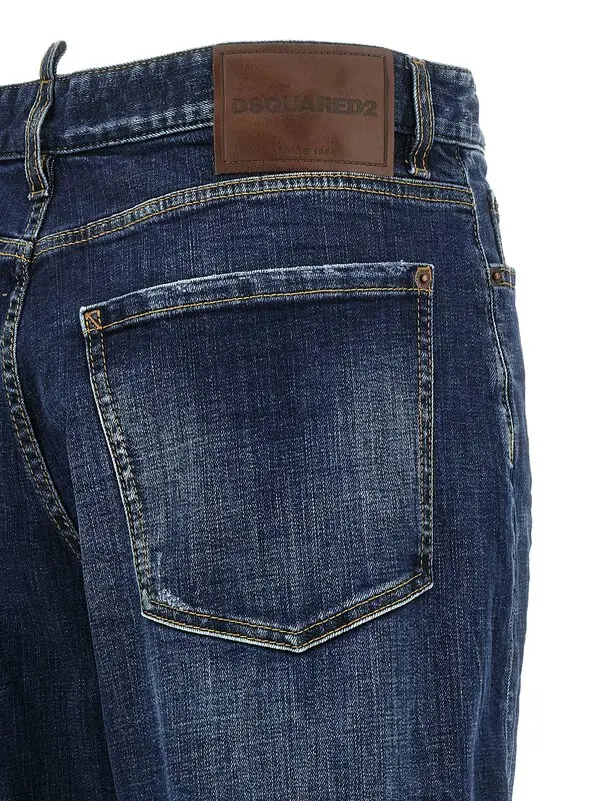 Dsquared2 Loose Twist Jeans With Distressed Details