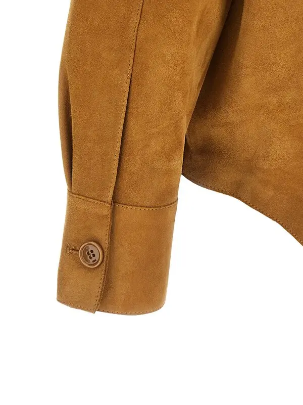 AMI Paris De Coeur' Overshirt - Brown