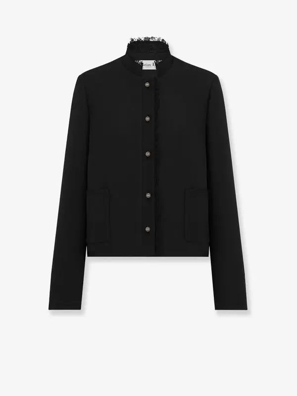 Dior Wool And Silk Blazer - Multicolor