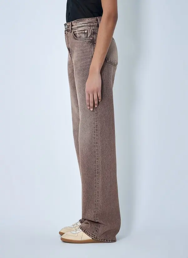 Our Legacy High Rise Wide-leg Jeans - Brown