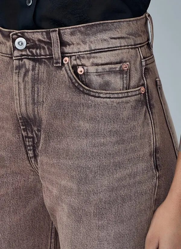 Our Legacy High Rise Wide-leg Jeans - Brown