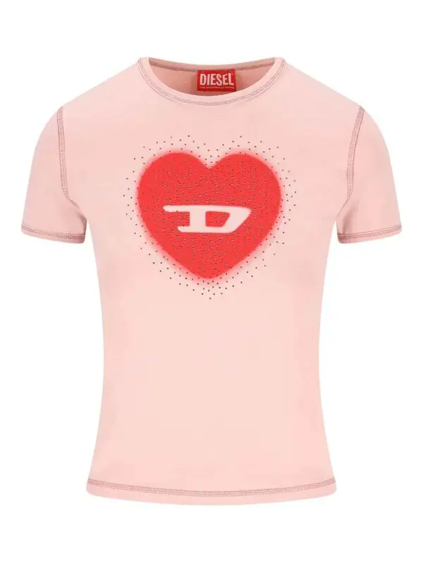DIESEL® Logo Heart T-shirt - Multicolor