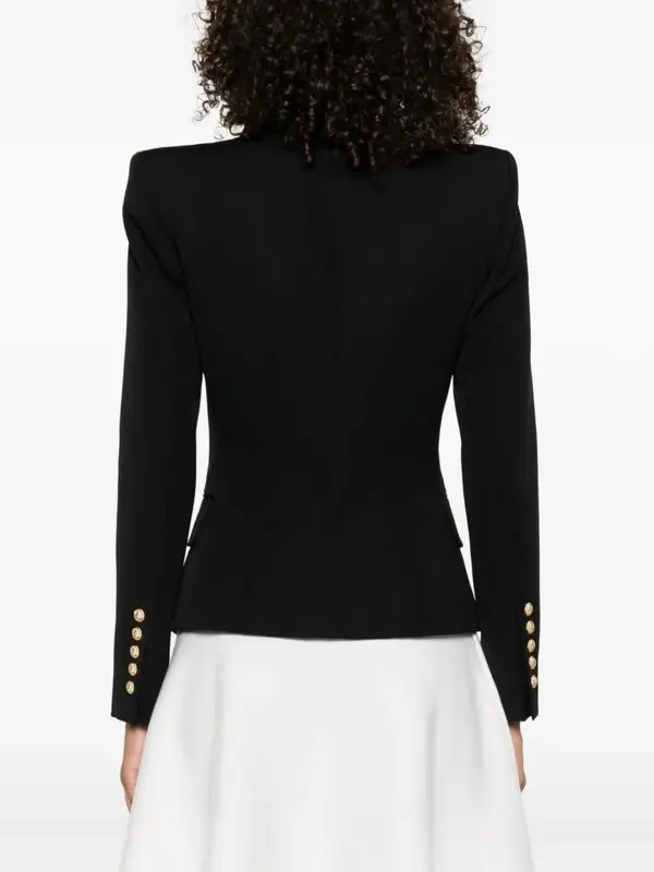 Balmain Double-breasted Wool Fitted Jacket