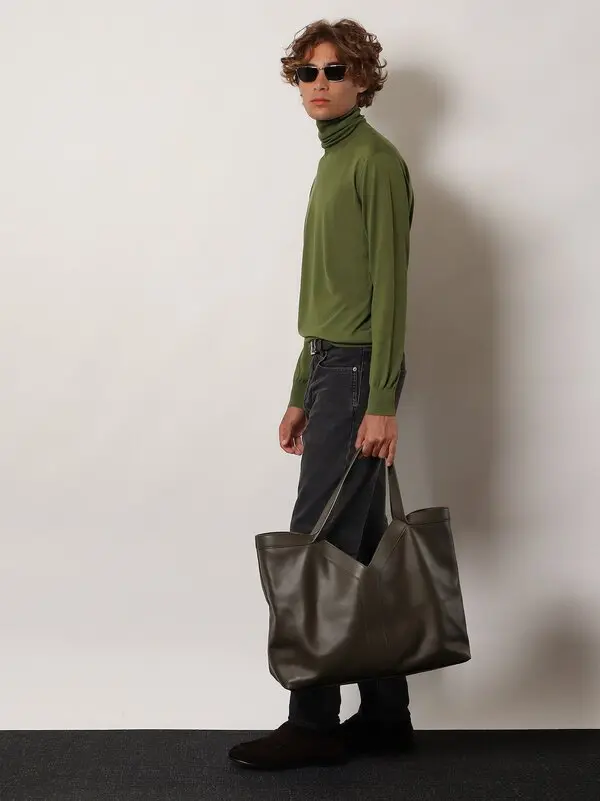 Saint Laurent Oversize Leather Tote Bag - Multicolor