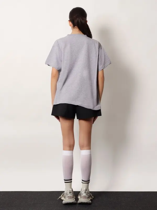 Balenciaga Boxy Fit Cotton T-shirt With Iconic Patch