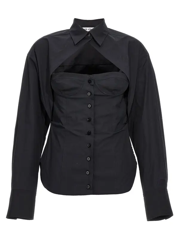 Attico Bustier Shirt - Black