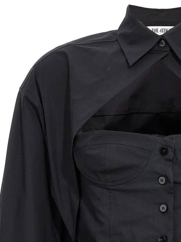 Attico Bustier Shirt - Black