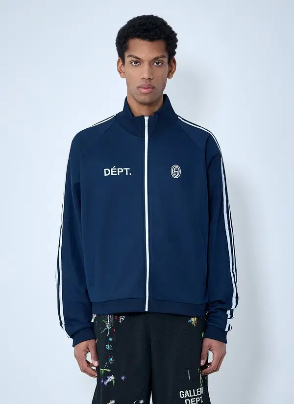 GALLERY DEPT. Zip-front Track Jacket With Embroidered Logo - Blue