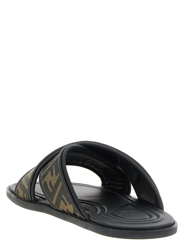 Fendi Logo Jacquard Slides