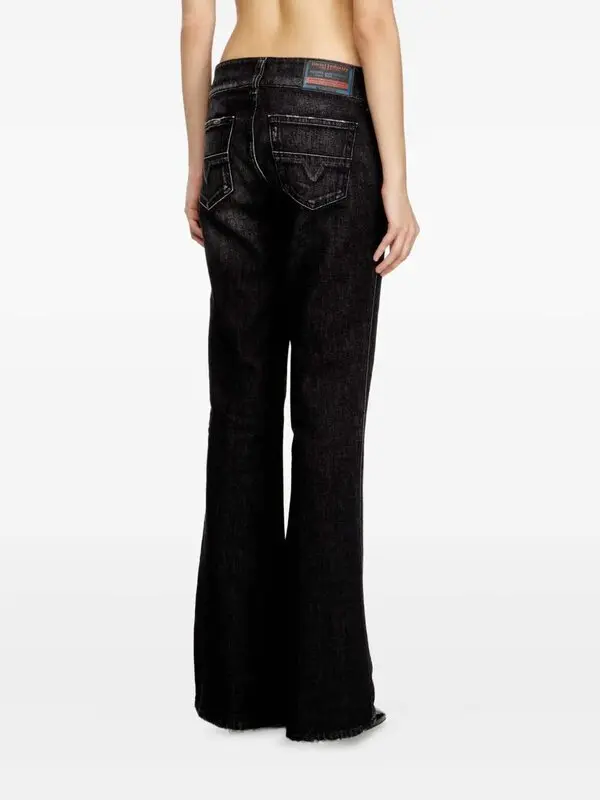 DIESEL® D-hush 09n50 Appliqué Jeans - Black