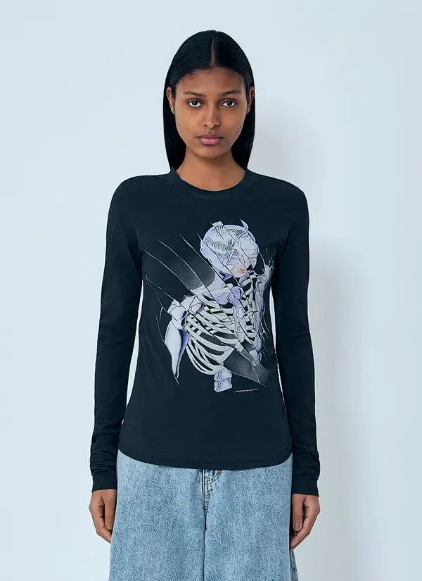 Our Legacy Strain Slim T-shirt With Graphic Print