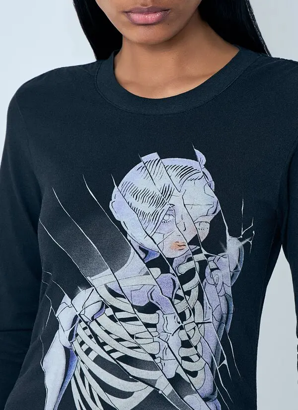 Our Legacy Strain Slim T-shirt With Graphic Print