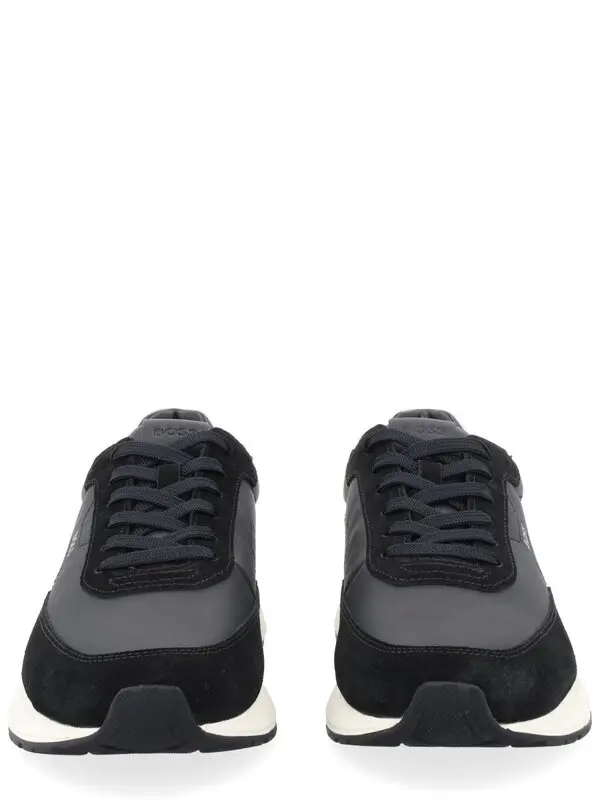 BOSS Vinston Leather Sneakers - Black
