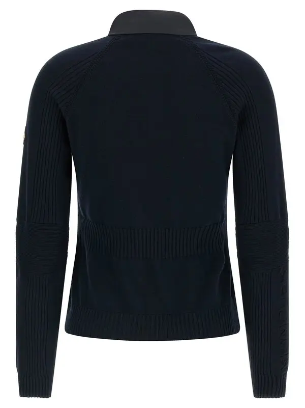 Moncler Quilted Padded Cardigan - Blue