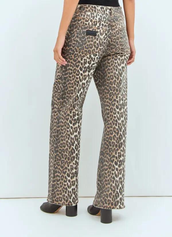 GANNI Leopard Print Izey Pants