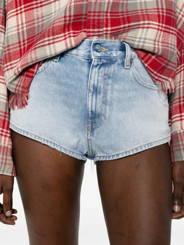 DIESEL® Distressed Denim Shorts - Blue