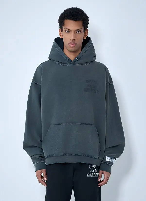 GALLERY DEPT. Oversized Hooded Sweatshirt - Black