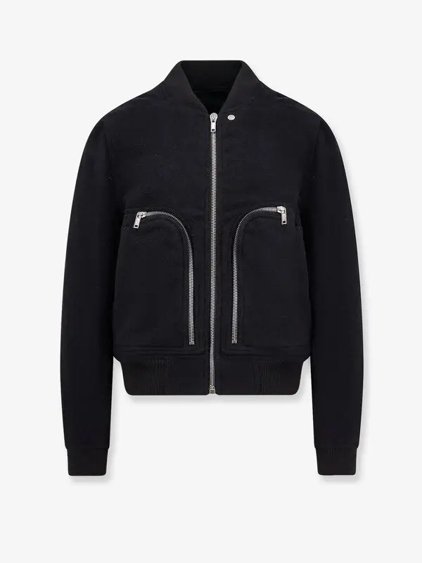 Rick Owens Bauhaus Flight Bomber In Virgin Wool - Multicolor