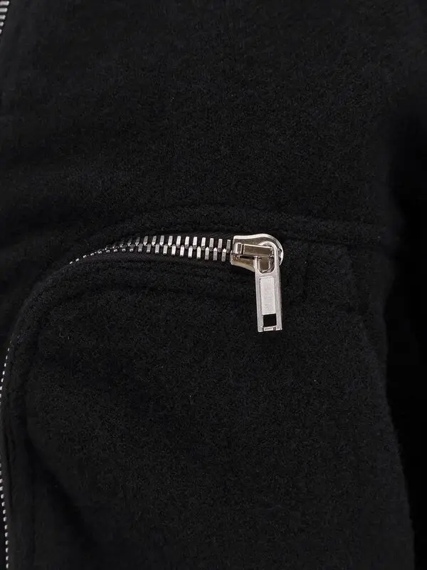Rick Owens Bauhaus Flight Bomber In Virgin Wool - Multicolor