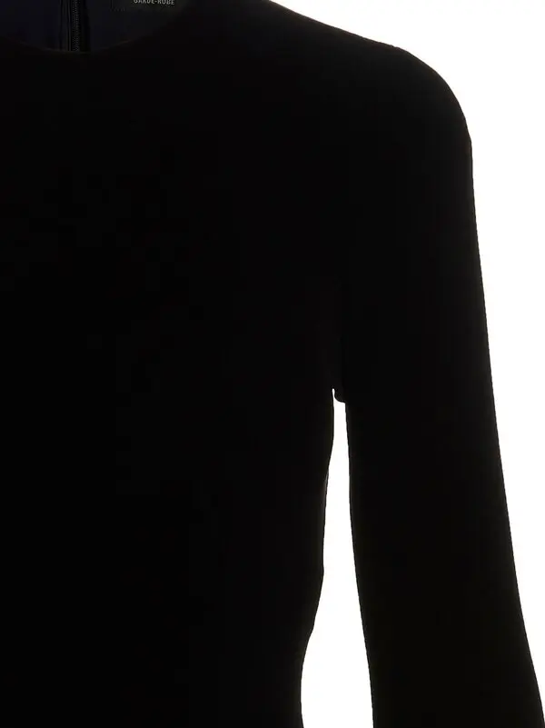 Balenciaga Ruched Twill Mini Dress