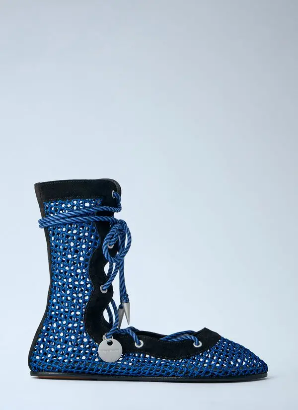 KIKO KOSTADINOV Reticella Lace-up Boots - Blue