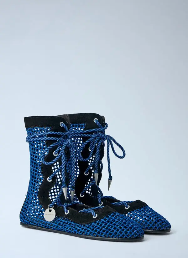 KIKO KOSTADINOV Reticella Lace-up Boots - Blue