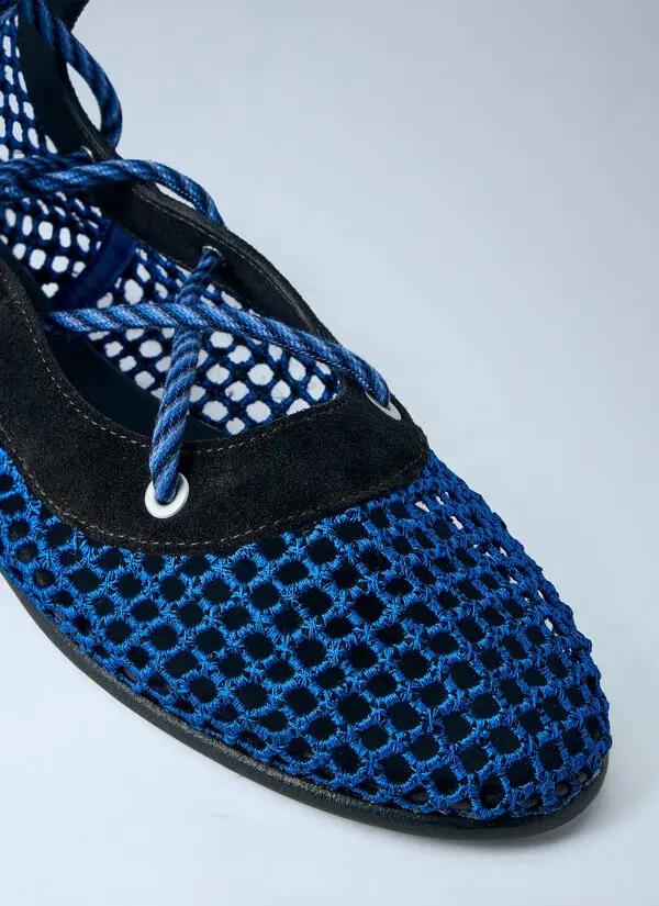KIKO KOSTADINOV Reticella Lace-up Boots - Blue