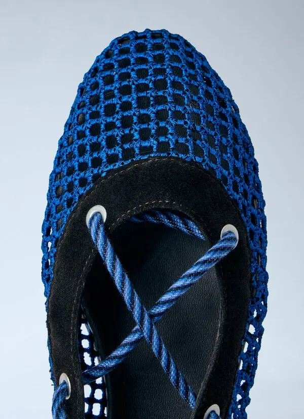 KIKO KOSTADINOV Reticella Lace-up Boots - Blue