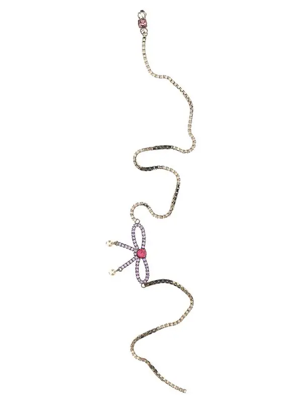 Dsquared2 Crystal Bow Long Earrings - Multicolor