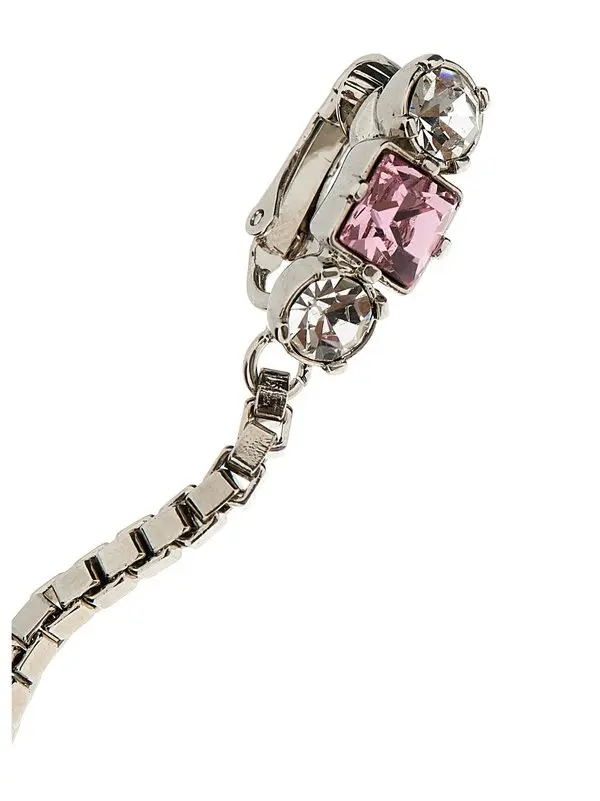 Dsquared2 Crystal Bow Long Earrings