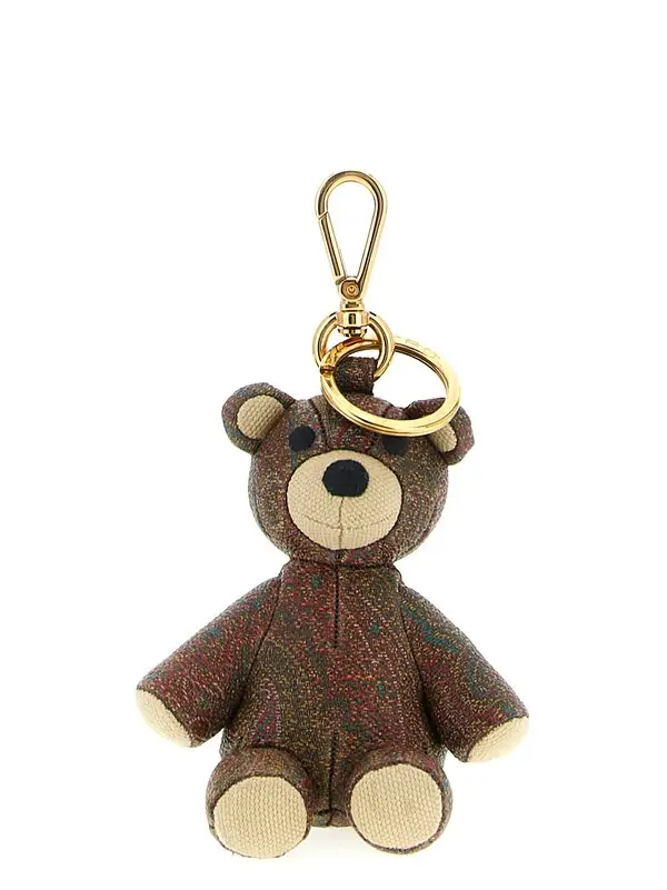 Etro Arnica Bear Purse Pendant - Brown