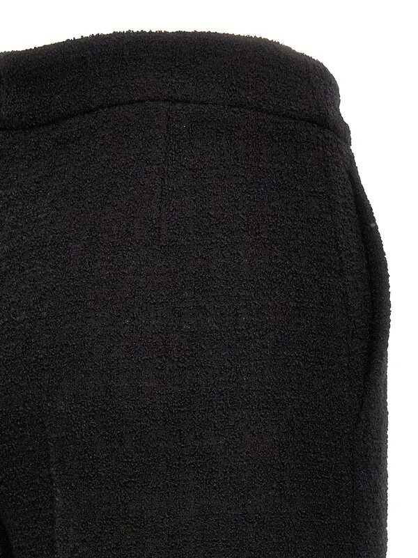 Moschino Cropped Bouclè Wool Blend Pants