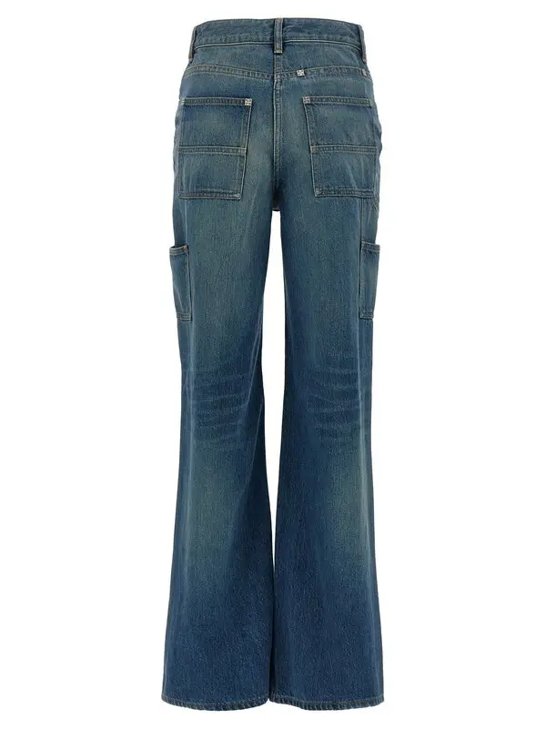 Givenchy Wide Leg Jeans With Flap Detail