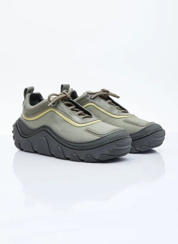 KIKO KOSTADINOV Tonkin Canvas Sneakers With Leather Panels - Black