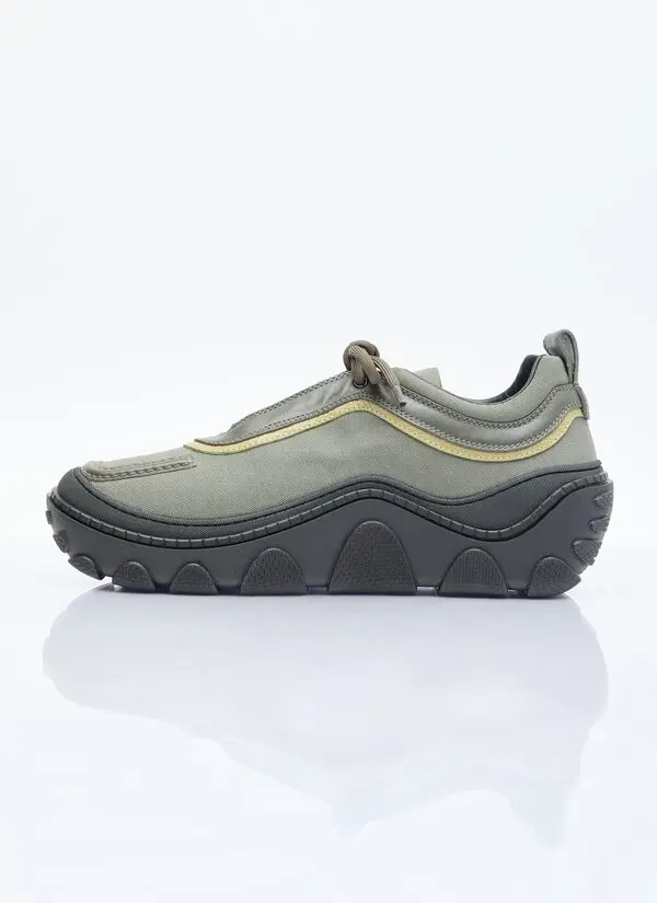 KIKO KOSTADINOV Tonkin Canvas Sneakers With Leather Panels - Black