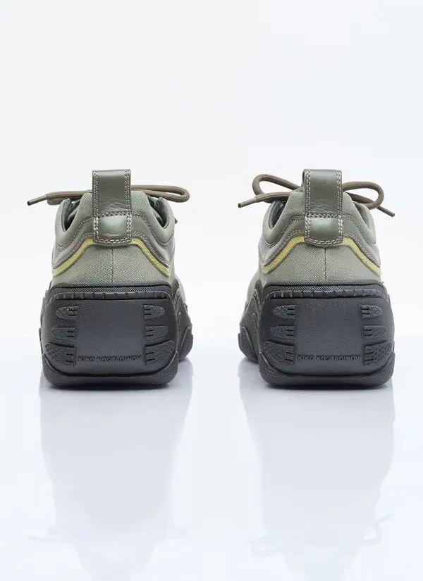 KIKO KOSTADINOV Tonkin Canvas Sneakers With Leather Panels - Black