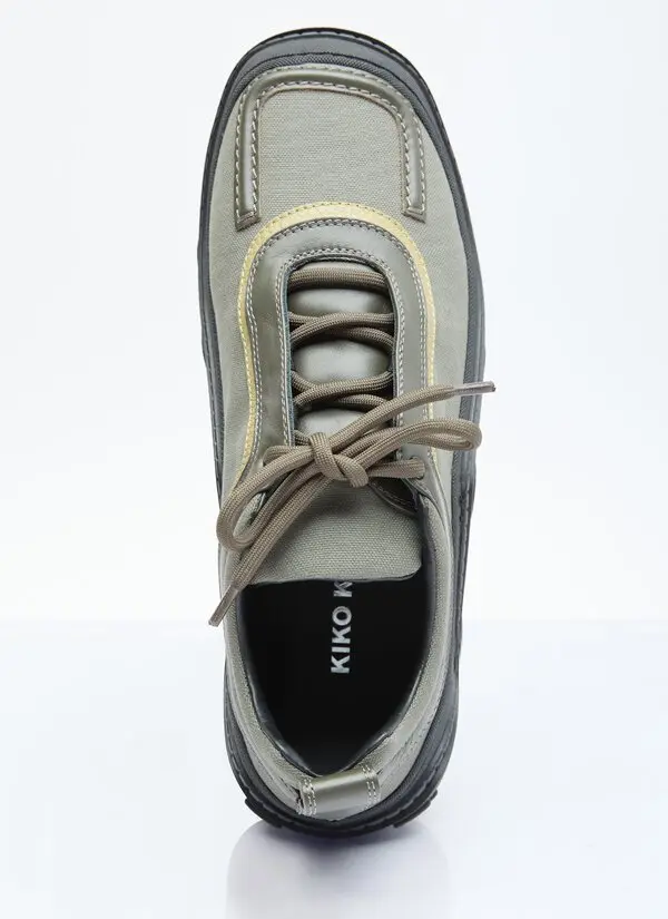 KIKO KOSTADINOV Tonkin Canvas Sneakers With Leather Panels - Black