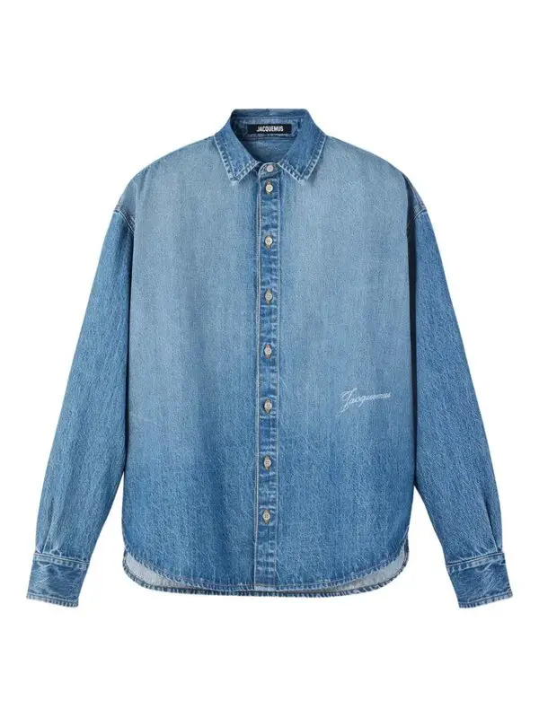 Jacquemus Button-down Denim Shirt - Blue