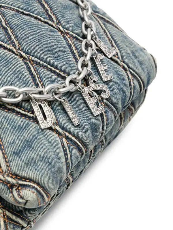 DIESEL® Charm-d S Denim Shoulder Bag