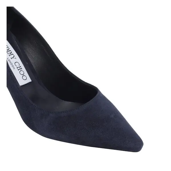 JIMMY CHOO Romy Pumps Suede Pointed-toe Stiletto Heels - Blue