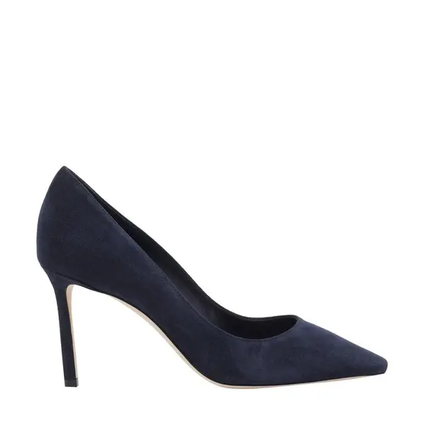 JIMMY CHOO Romy Pumps Suede Pointed-toe Stiletto Heels - Blue