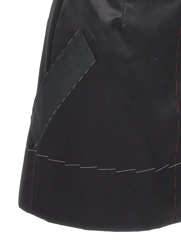 MAISON MARGIELA Contrast Stitching Corset Dress