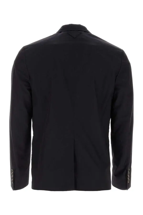 Prada Midnight Cotton Blazer - Blue