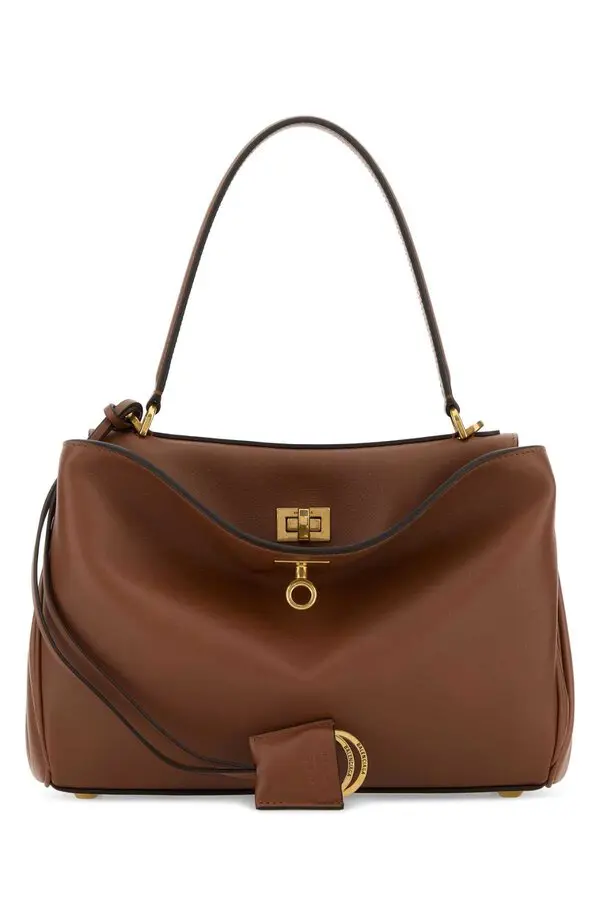 Balenciaga Carmel Leather Small Rodeo Handbag - Brown
