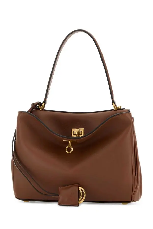 Balenciaga Carmel Leather Small Rodeo Handbag - Brown
