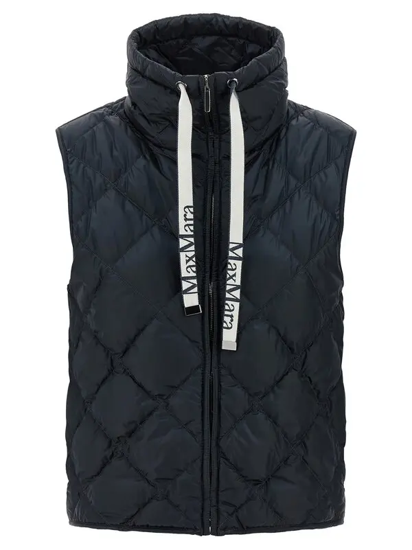 Max Mara Tregic Quilted Vest - Blue