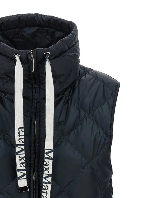 Max Mara Tregic Quilted Vest - Blue