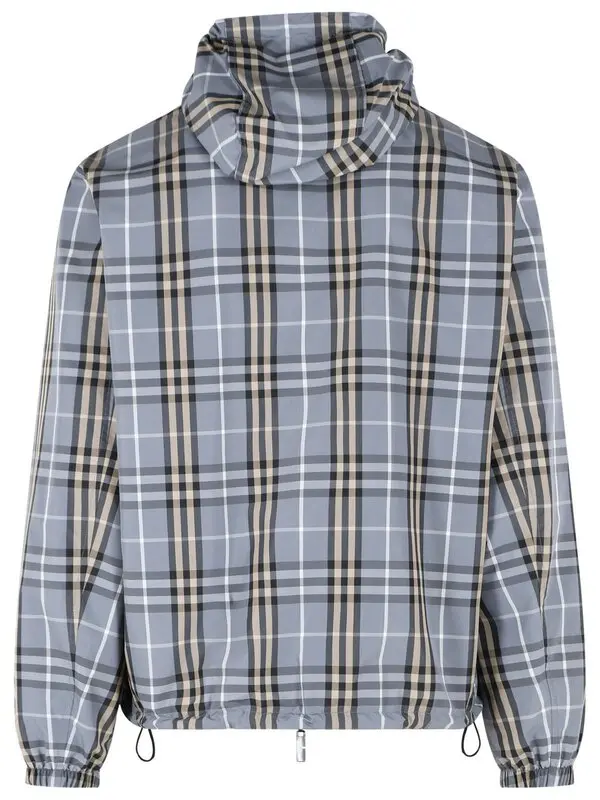 Burberry Newport Check' Reversible Hooded Jacket