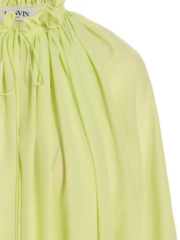 LANVIN Silk Blouse With Adjustable Drawstring
