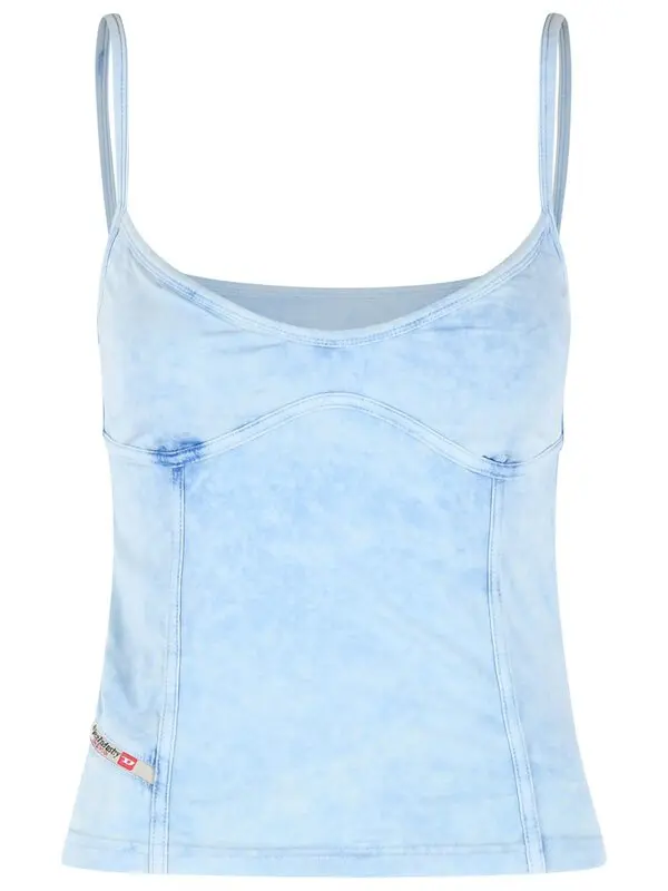 DIESEL® Light Stretch Cotton Tank Top - Blue